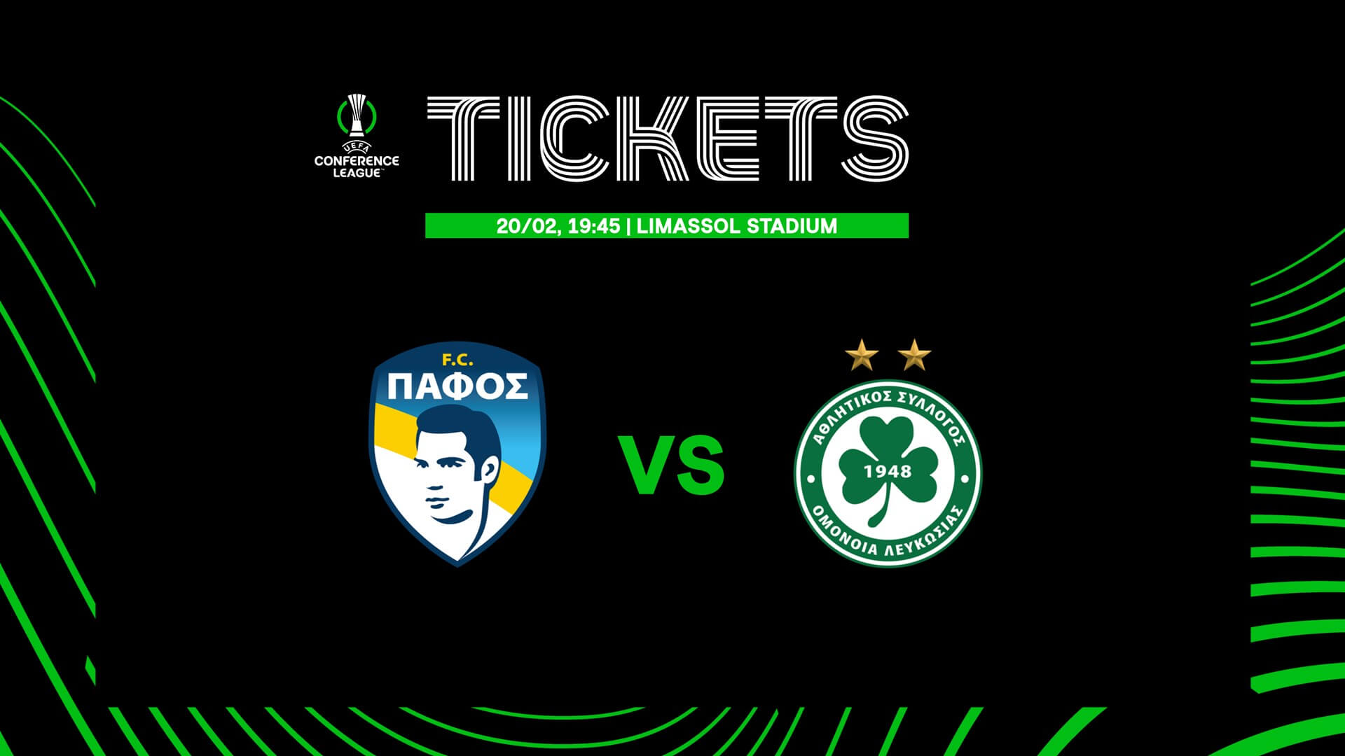 ΕΙΣΙΤΗΡΙΑ: ΠΑΦΟΣ FC – OMONOIA (KNOCK-OUT PHASE, UEFA CONFERENCE LEAGUE ...